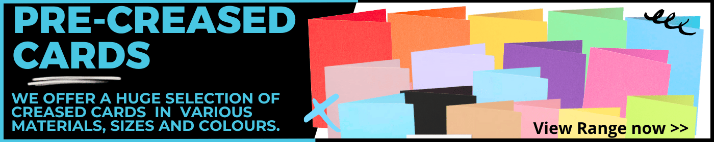 Paper, Card, Cello Bags, Envelopes and Pre-creased cards - First for Paper