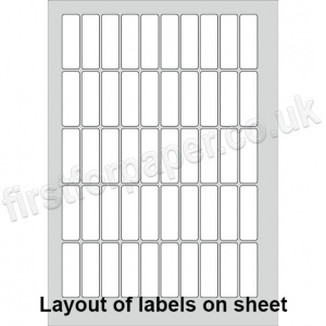 PCL White Labels Rectangles - First for Paper