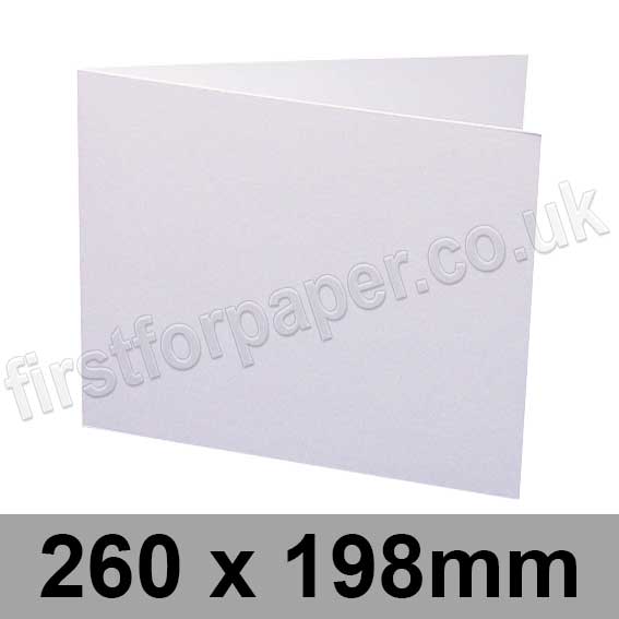 Swift, Pre-creased, Single Fold Cards, 250gsm, 260 x 198mm, White ...