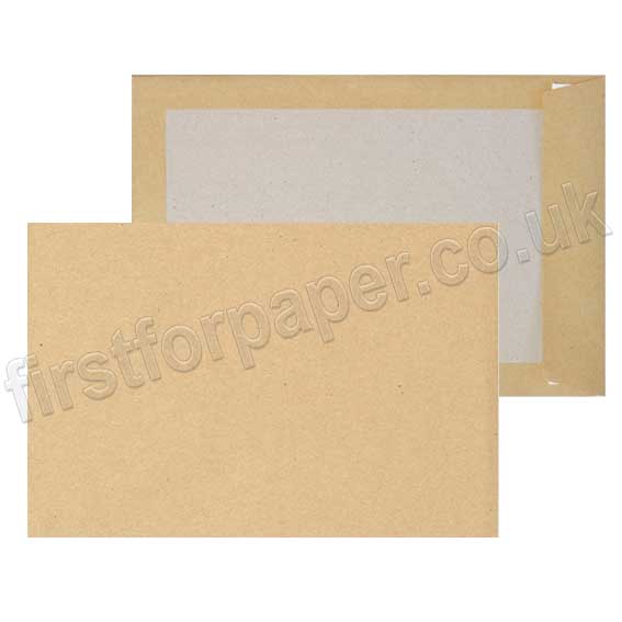Board Backed Envelopes, Manilla, C5, Plain - Box of 125 - First for Paper