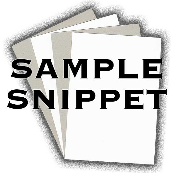 •Sample Snippet, Castle, Grey Backed White Lined Chipboard, 350gsm ...