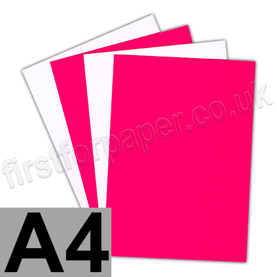 Centura Neon, Dayglo Fluorescent Paper, 95gsm, A4, Pink - First for Paper