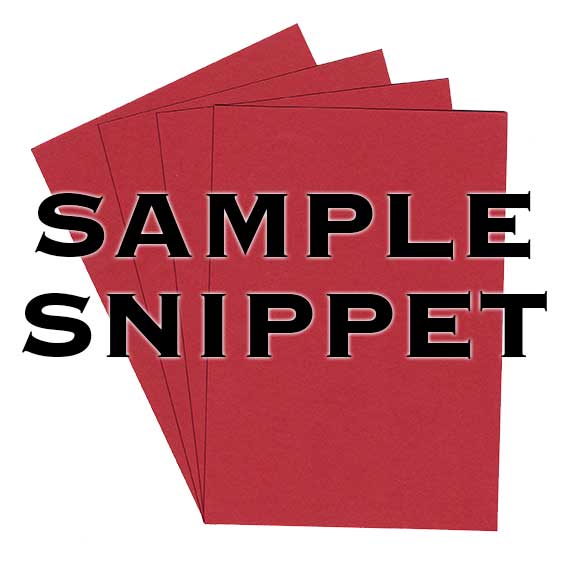•Sample Snippet, Colorplan, 540gsm, Vermilion - First for Paper