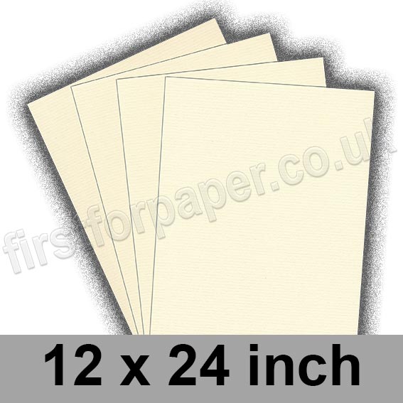 Conqueror Textured Laid, 300gsm, 305 x 610mm (12 x 24 inch), Cream ...