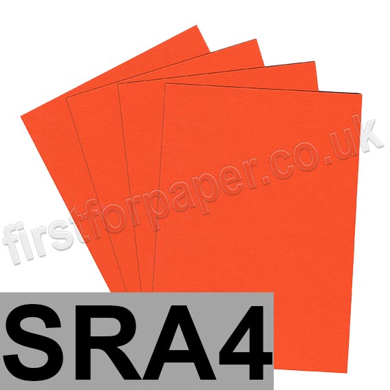 Colorset Recycled Paper, 120gsm, SRA4, Deep Orange - First for Paper