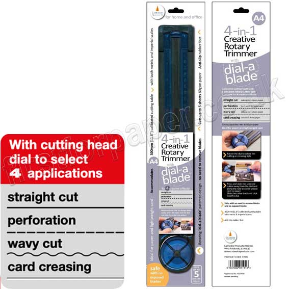 Cathedral 4-in-1 Cut/Perforate/Wavy edge/Crease, A4 Creative Rotary ...