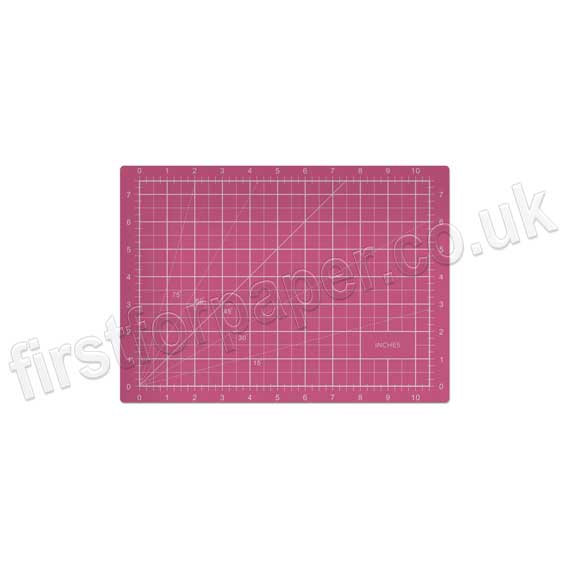 Pink A4 Double Sided Self Healing Cutting Mat - First for Paper