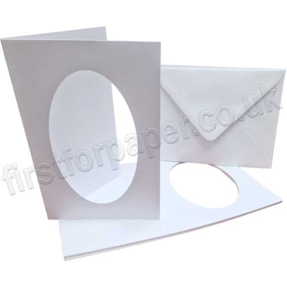 Dragonz, Oval Aperture, Plain White Single-Fold Cards, 5 x 7" With ...