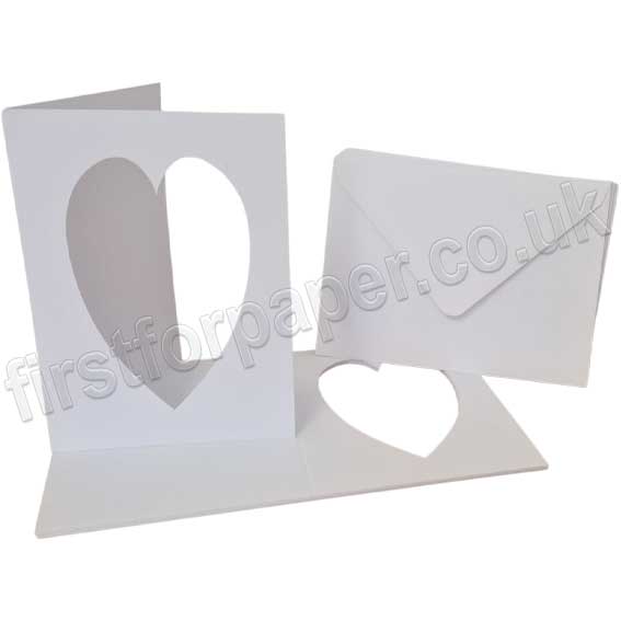 Dragonz, Heart Aperture, Plain White Single-Fold Cards, 5 x 7" With ...