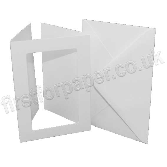 Dragonz, Rectangle Aperture, Plain White Two-Fold Cards, A6 With ...