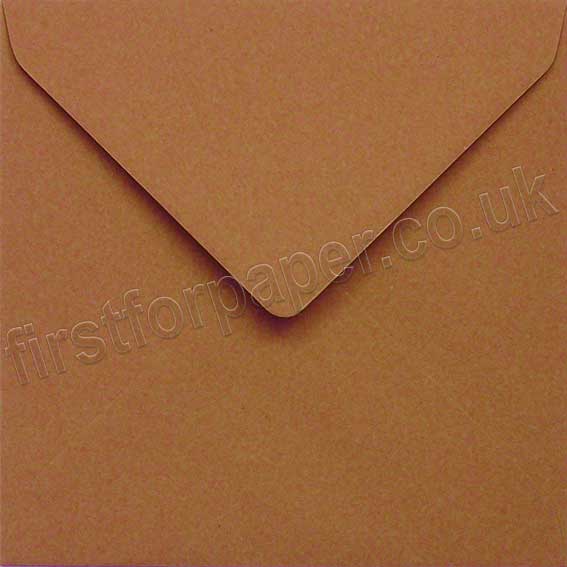 Colorset Recycled Gummed Envelopes, 155mm Square, Suede - First for Paper