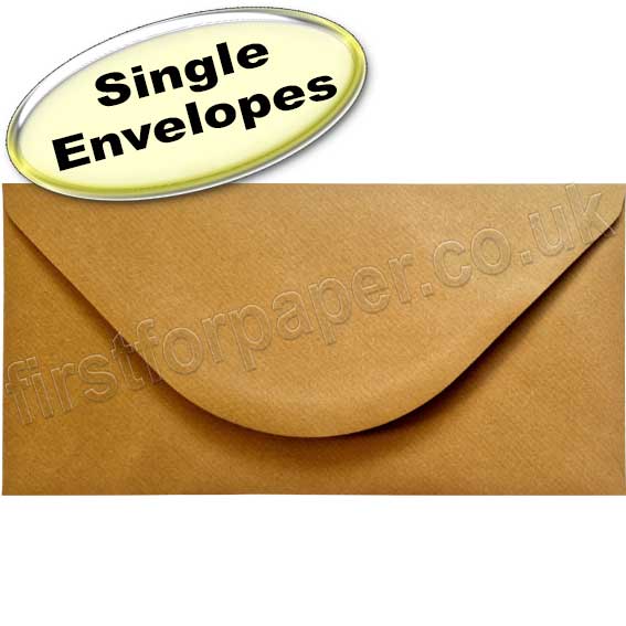 Neptune Ribbed Kraft, Greetings Card Envelope, DL (110 x 220mm) - First ...