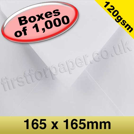 Vesta Premium Gummed Greetings Card Envelope, 120gsm, 165mm Square ...