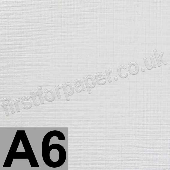 Enstone, One Sided Linen Embossed, 280gsm, A6, Bright White - First for ...