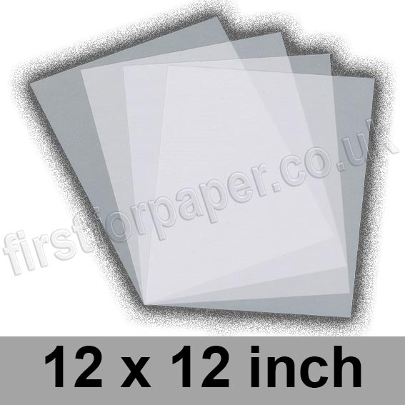 Krystal, White Translucent 180gsm, 305 x 305mm (12 x 12 inch) - First ...