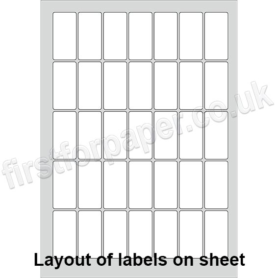 PCL Labels, Permanent Adhesive, White, 25 x 51mm - 200 sheets per box ...