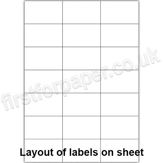 Premium White Digital Office Labels, 70 x 42mm, 100 sheets per box ...