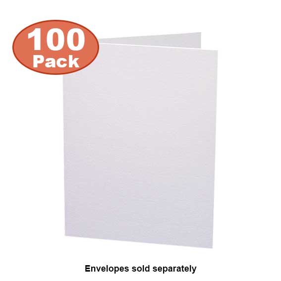 Pegasi, Blank White Plain Creased Card, A6, 300gsm - Pack of 100 ...