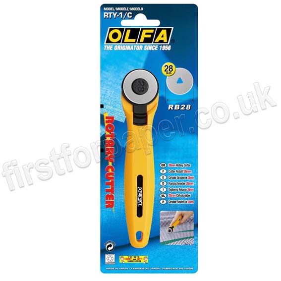 Olfa, Rotary Cutter - 28mm - First for Paper