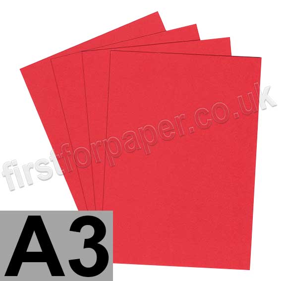 Rapid Colour, 120gsm, A3, Lava Red - First for Paper