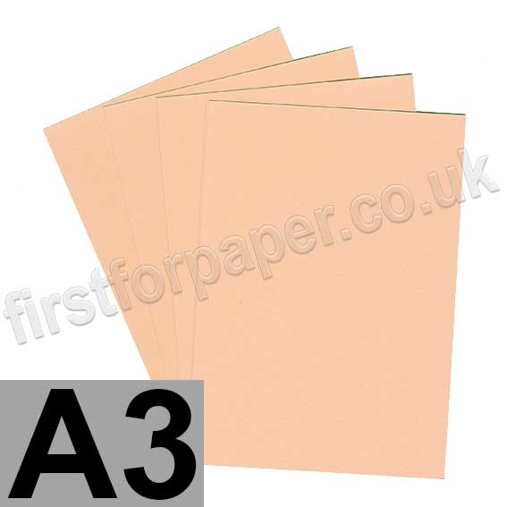 Rapid Colour Paper, 120gsm, A3, Salmon - First for Paper