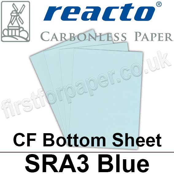 Reacto Carbonless NCR, CF75, Bottom Sheet, SRA3, 75gsm Blue - 500 ...