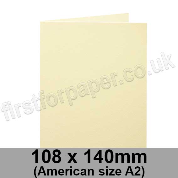 Cumulus, Pre-Creased, Single Fold Cards, 250gsm, 108 x 140mm (American ...
