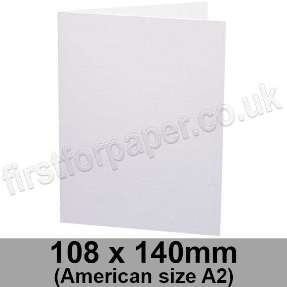 Zeta Linen Texture, Pre-creased, Single Fold Cards, 350gsm, 108 x 140mm ...