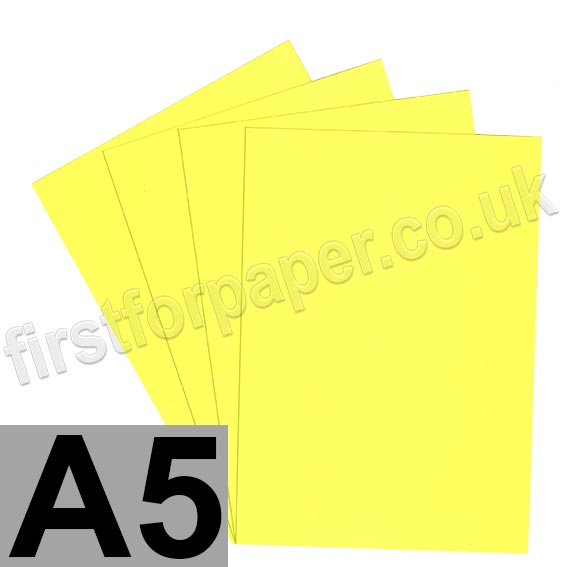 U-Stick, Fluorescent Yellow, Self Adhesive Paper, A5 - First for Paper