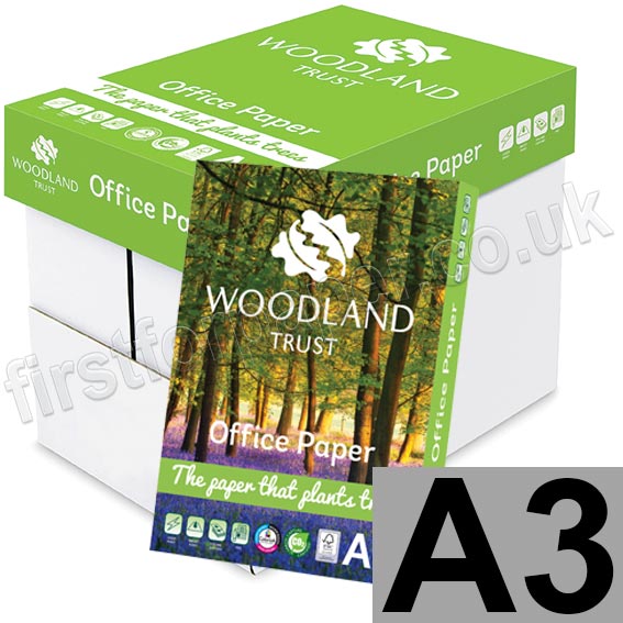 Woodland Trust Office Paper, 75gsm, A3 - 2,500 Sheets - First for Paper